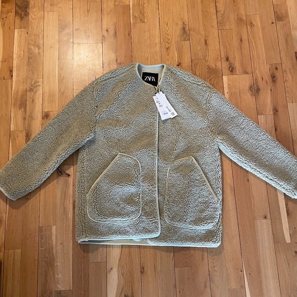 Zara | Jackets & Coats | Zara Faux Shearling Coat | Poshmark